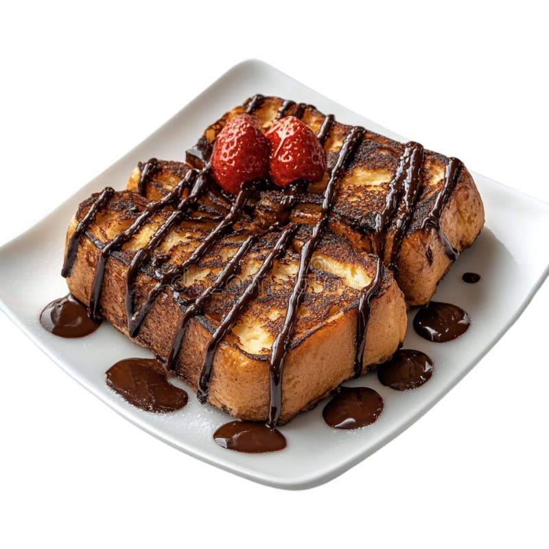 PNG Chocolate Topping on a Slice of Bread on Transparent Background ...