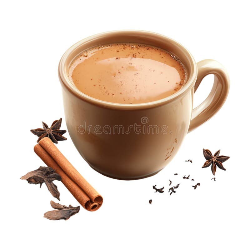 PNG Cinnamon Tea Cup on Transparent Background - Ai Generated Stock ...