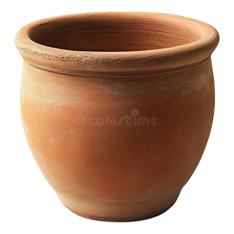 PNG Clay Pot Against Transparent Back Ground Stock Illustration ...