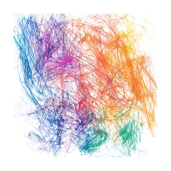 PNG Colorful Abstract Scribbles on Transparent Background - Ai ...