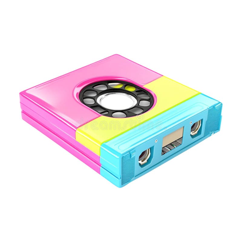 PNG Colorful Audio Cassette on Transparent Background - Ai Generated ...