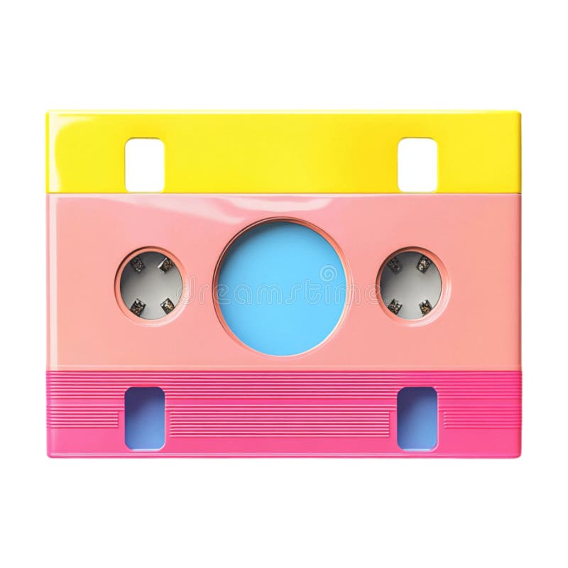 PNG Colorful Audio Cassette on Transparent Background - Ai Generated ...