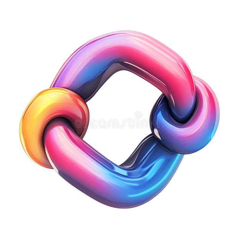 PNG Colorful Chain Link on Transparent Background - Ai Generated Stock ...