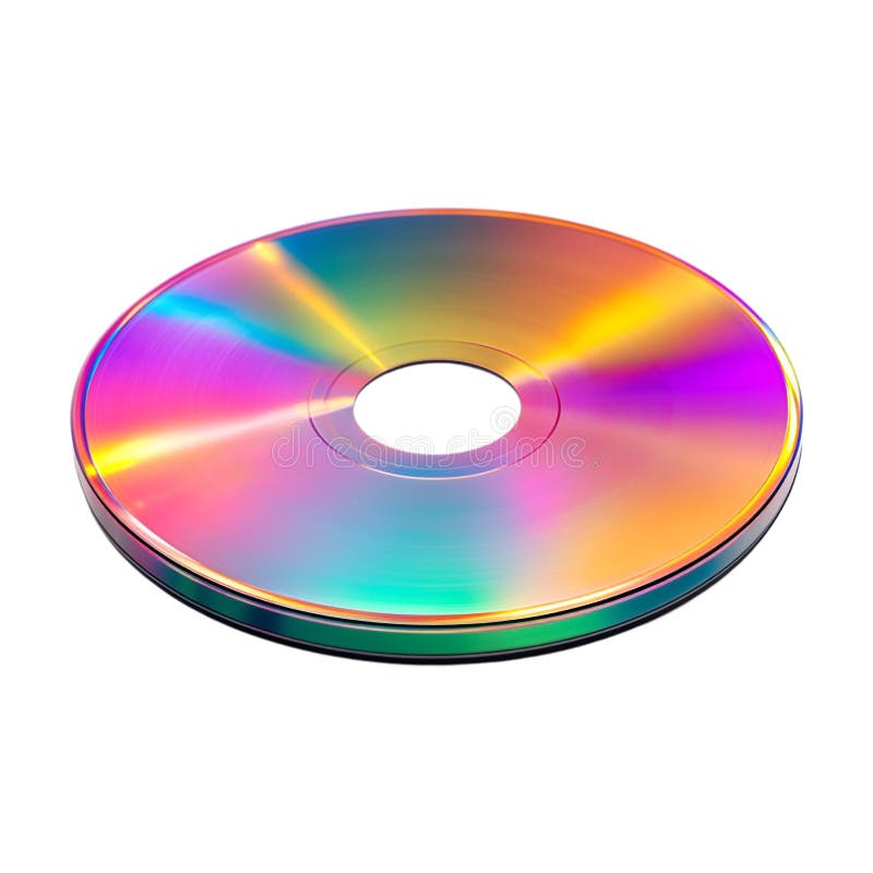 PNG Colorful Disk CD on Transparent Background - Ai Generated Stock ...
