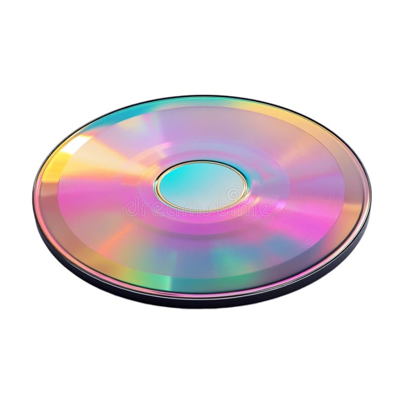 PNG Colorful Disk CD on Transparent Background - Ai Generated Stock ...