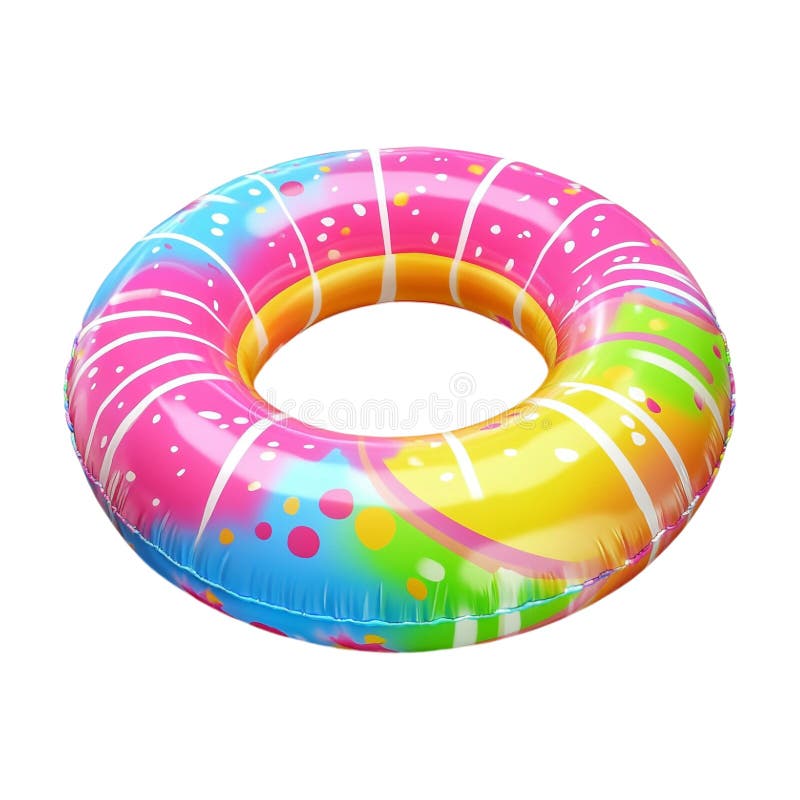 PNG Colorful Inflatable Ring on Transparent Background - Ai Generated ...