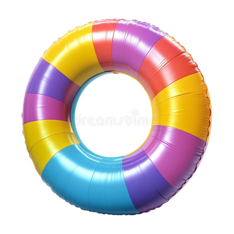 PNG Colorful Inflatable Ring on Transparent Background - Ai Generated ...
