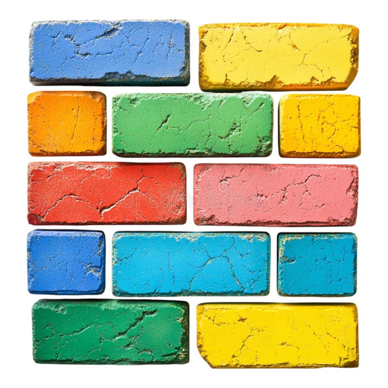 PNG Colorful Interlocking Bricks Against Transparent Back Ground Stock ...