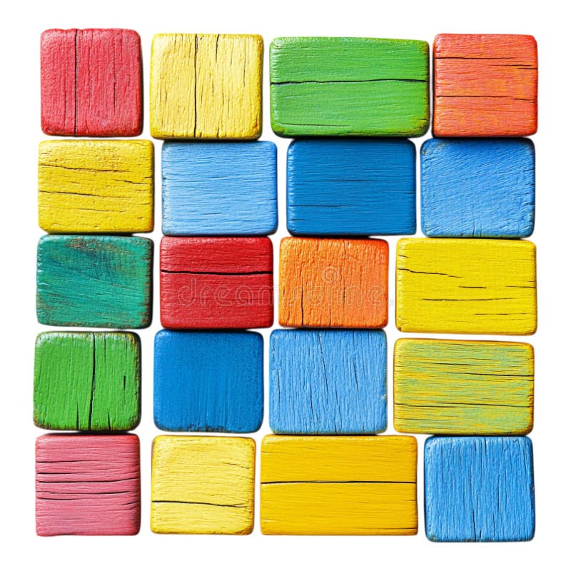 PNG Colorful Interlocking Bricks Against Transparent Back Ground Stock ...