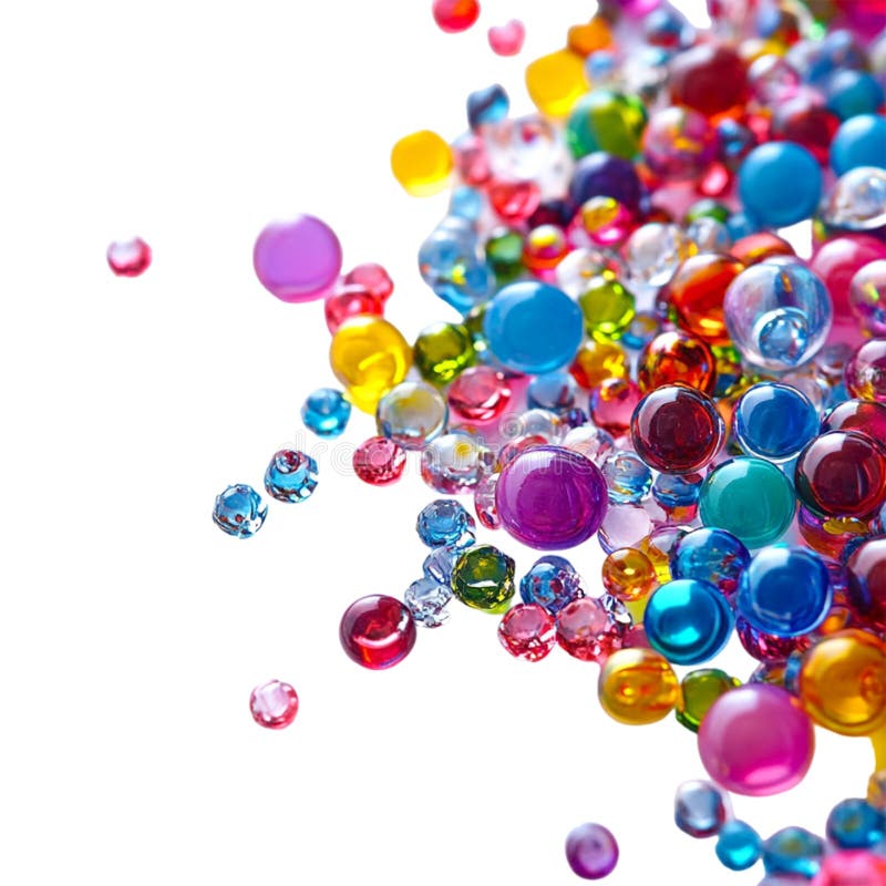 PNG Colorful Marbles on Transparent Background - Ai Generated Stock ...