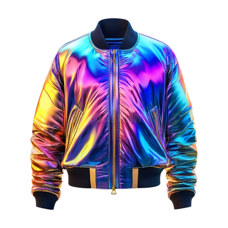 PNG Colorful Puffer Jacket on Transparent Background Stock Illustration ...