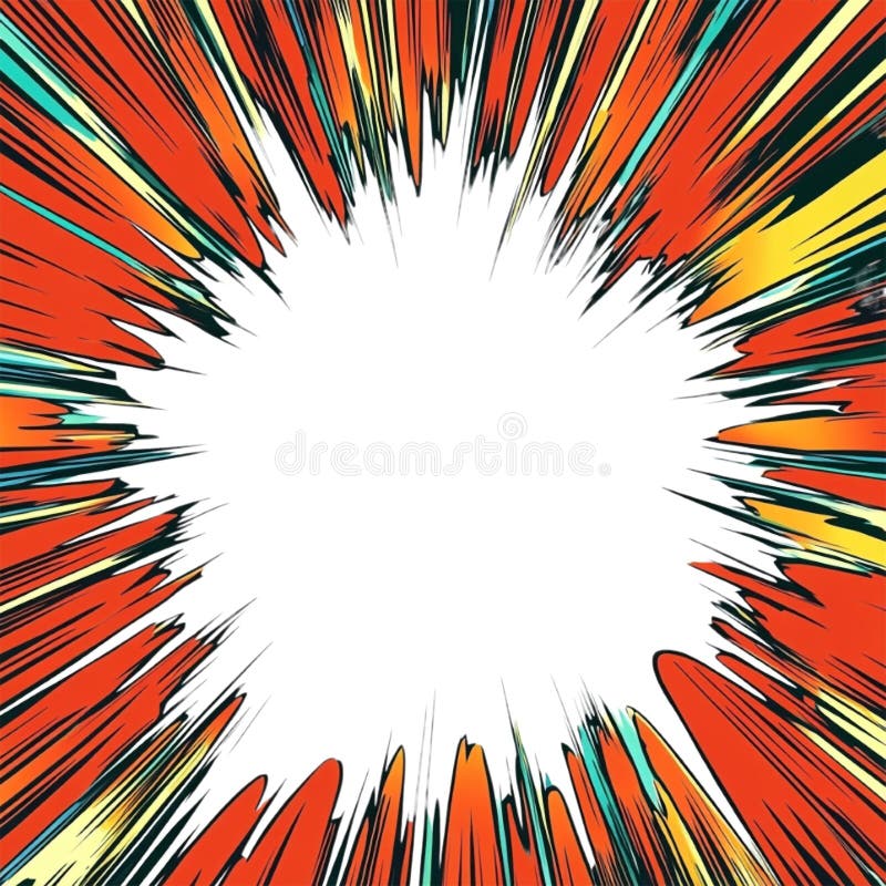 PNG Comic Effect Border on Transparent Background - Ai Generated Stock ...