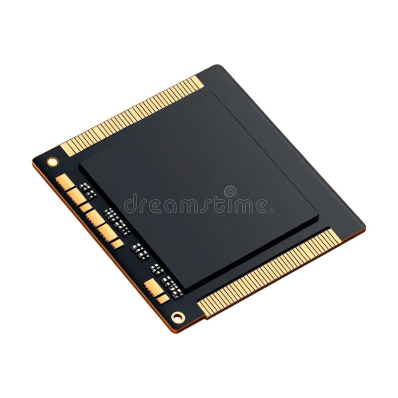 PNG CPU Chip Computer on Transparent Background - Ai Generated Stock ...