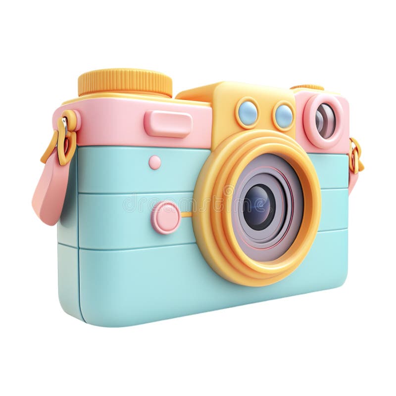PNG Cute DSLR Camera Cartoon on Transparent Background - Ai Generated ...