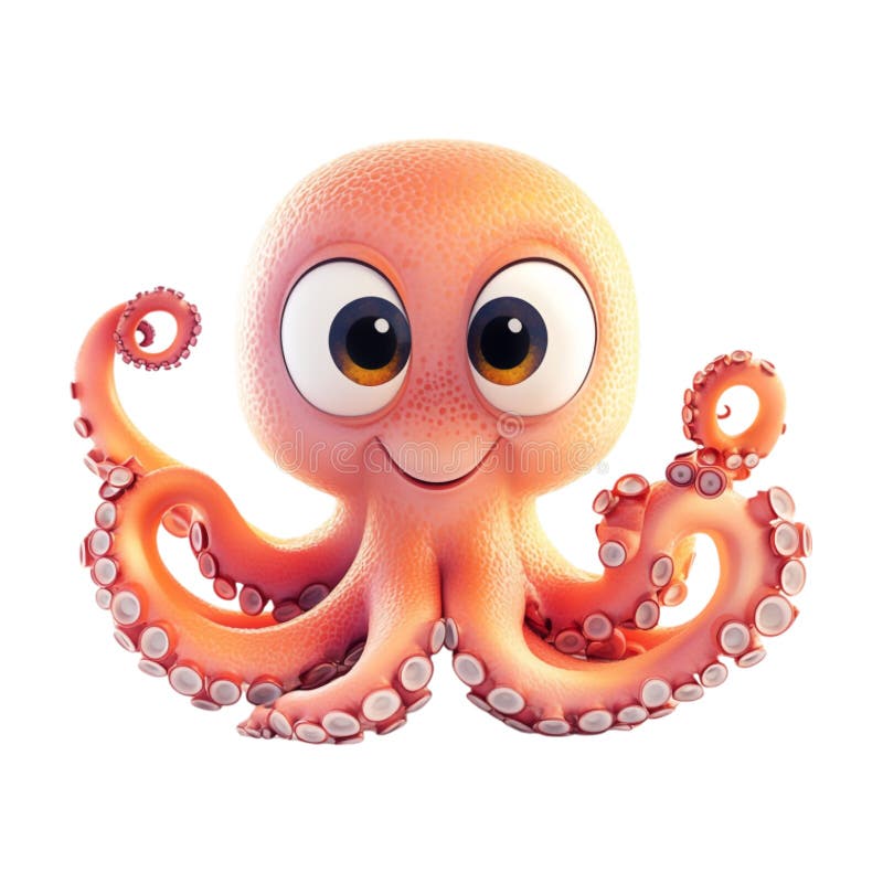 Png Cute Octopus Cartoonish Stock Illustrations – 11 Png Cute Octopus ...