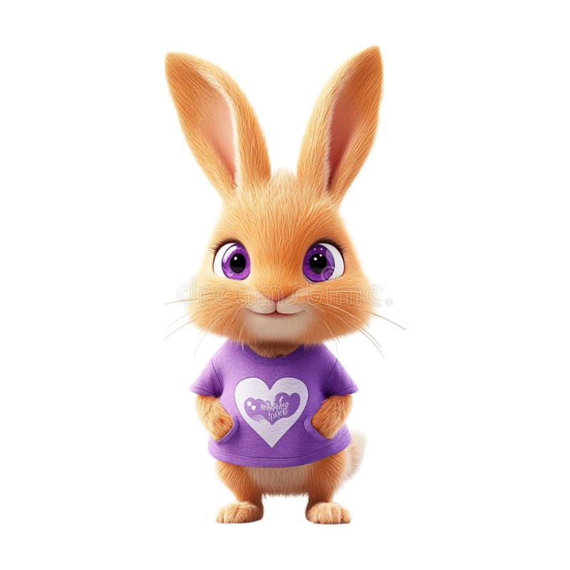 PNG Cute Rabbit Standing Cartoon on Transparent Background - Ai ...