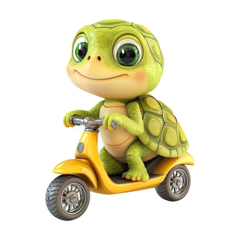 Png Cute Turtle Riding Scooter Stock Illustrations – 8 Png Cute Turtle ...