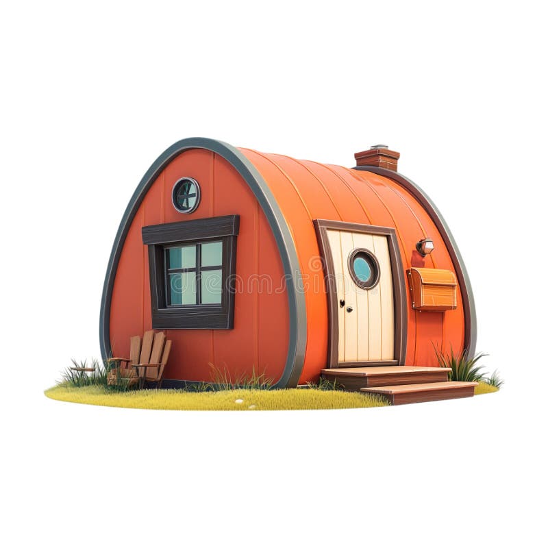 PNG 3D Cartoon Cottage Building on Transparent Background - Ai ...