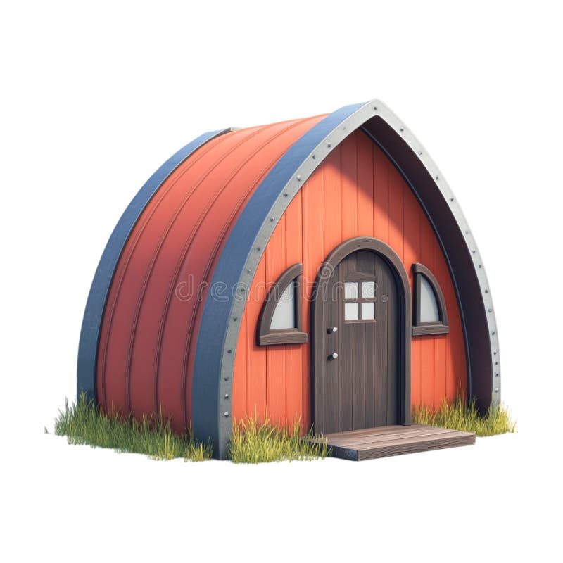 PNG 3D Cartoon Cottage Building on Transparent Background - Ai ...