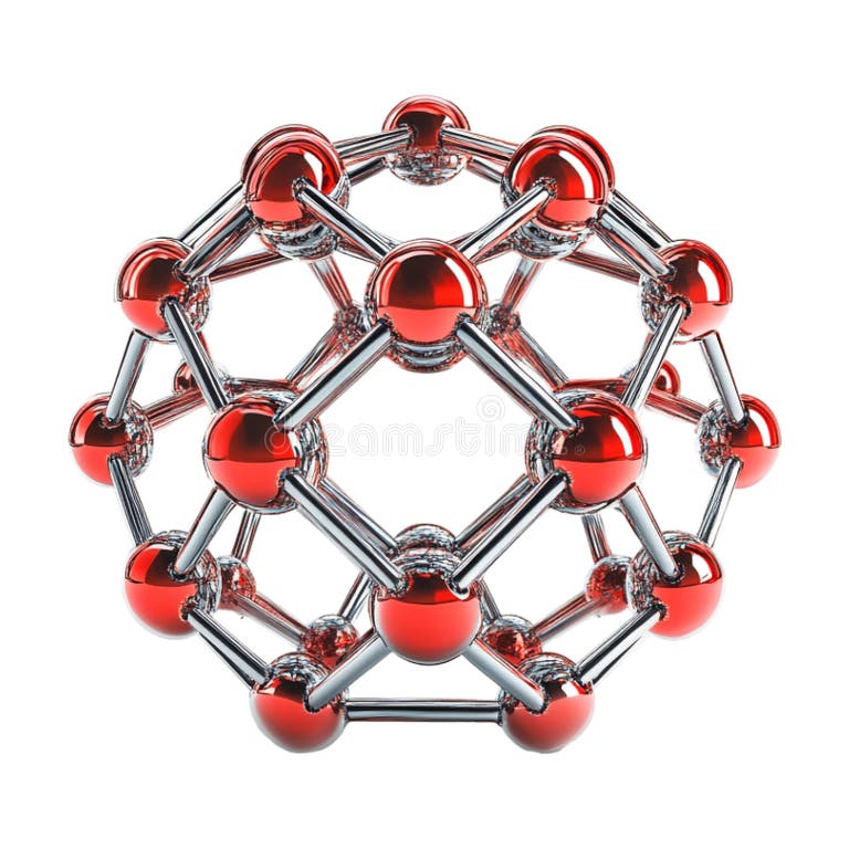 PNG 3D Chemical Molecule Structure on Transparent Background - Ai ...