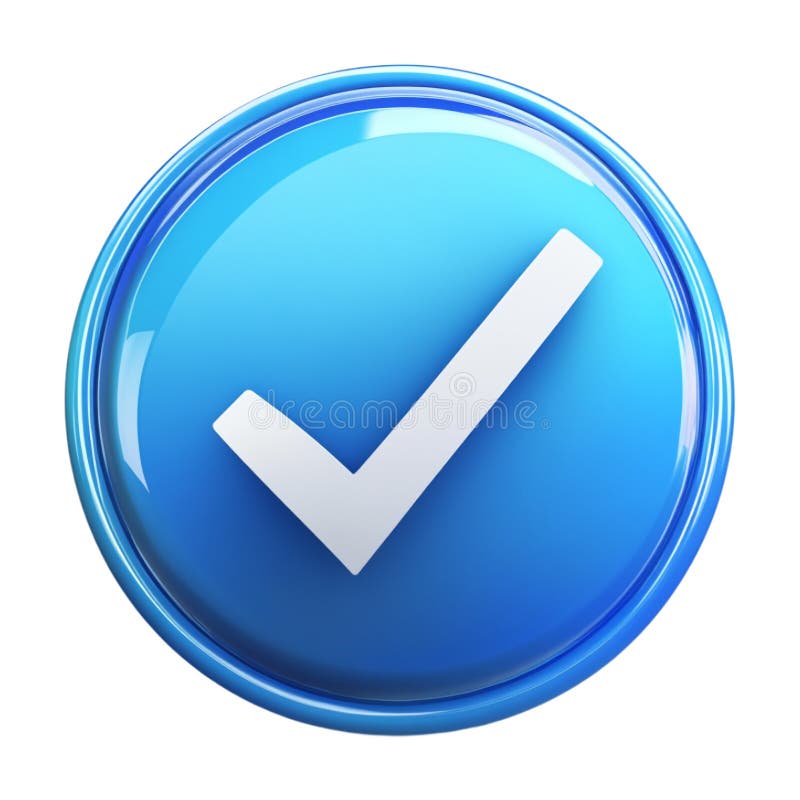 PNG 3D Tick Icon on Transparent Background - Ai Generated Stock ...