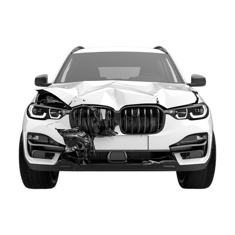 PNG Damage Accidental Car on Transparent Background - Ai Generated ...