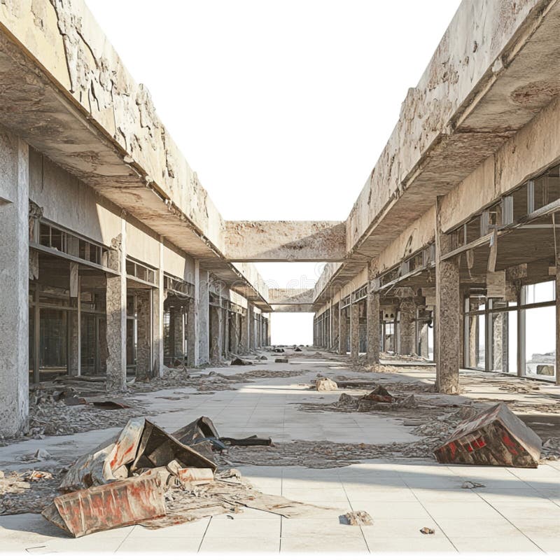 PNG Damage Building on Transparent Background - Ai Generated Stock ...