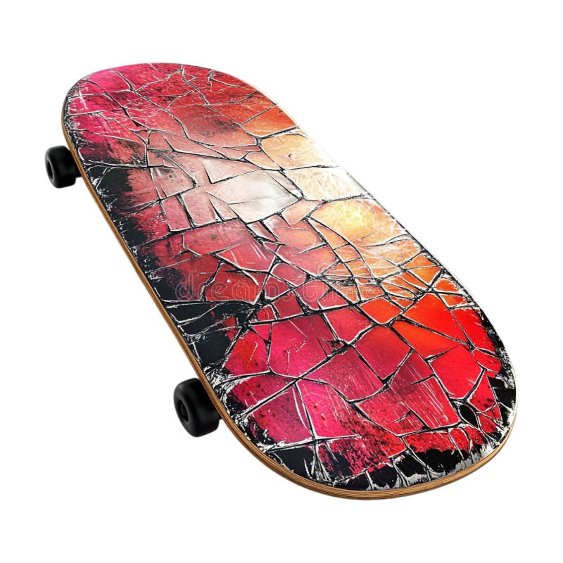 PNG Damage Skateboard on Transparent Background - Ai Generated Stock ...