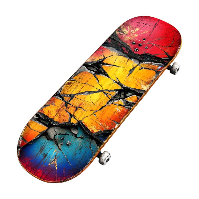 PNG Damage Skateboard on Transparent Background - Ai Generated Stock ...