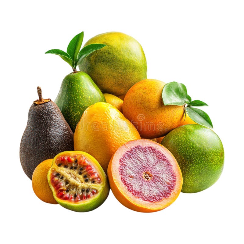 PNG Different Kind of Fruits Stack on Transparent Background - Ai ...