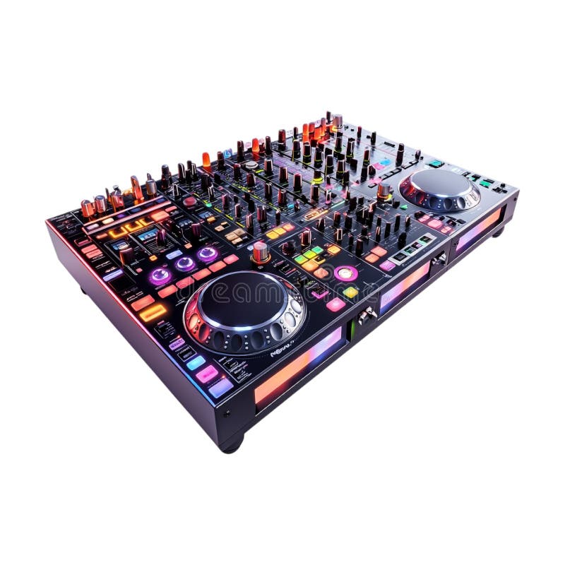PNG DJ Mixer on Transparent Background Stock Illustration ...