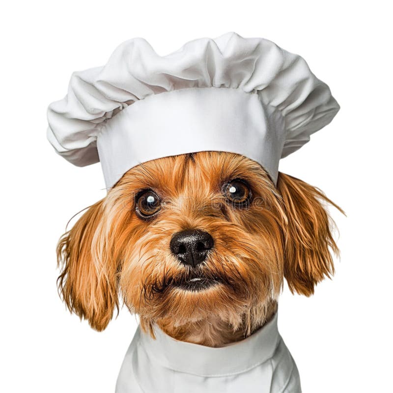 PNG Dog Wearing Chef Hat on Transparent Background - Ai Generated Stock ...