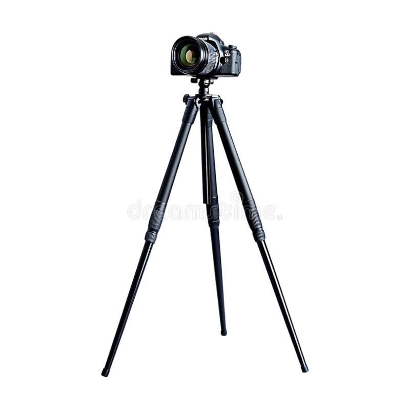PNG DSLR Camera on Stand on Transparent Background - Ai Generated Stock ...