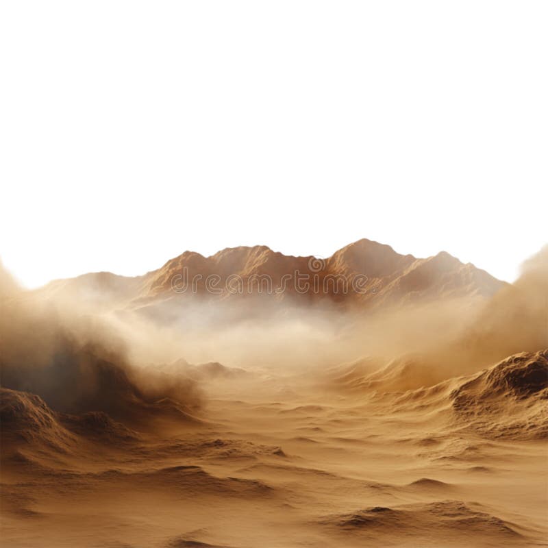 PNG Dust in Sand Desert on Transparent Background - Ai Generated Stock ...
