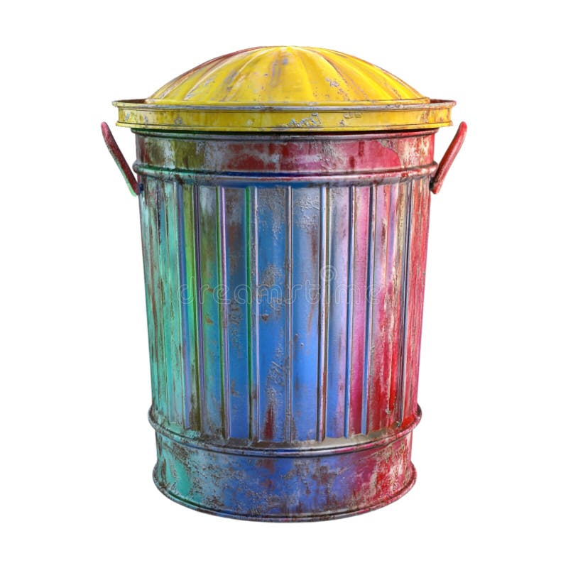 PNG Dustbin on Transparent Background - Ai Generated Stock Illustration ...