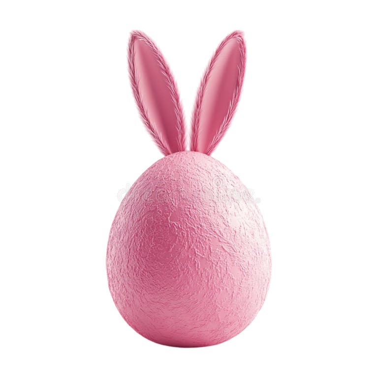 PNG Easter Egg with Bunny Ears on it on Transparent Background - Ai ...