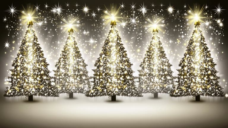 PNG Elements Showcasing a Glowing Christmas Tree Light Effect with a ...