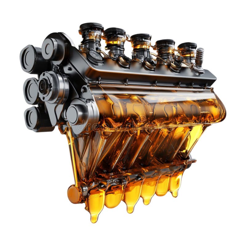 PNG Engine with Oil on Transparent Background - Ai Generated Stock ...
