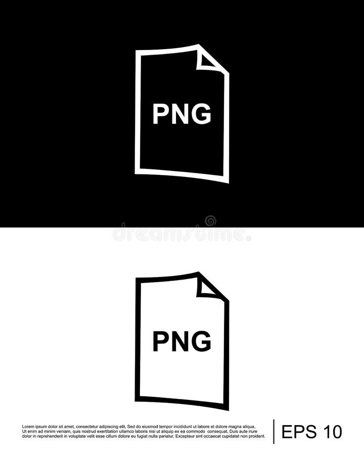 Png File Format Icon Template Stock Vector - Illustration of format ...