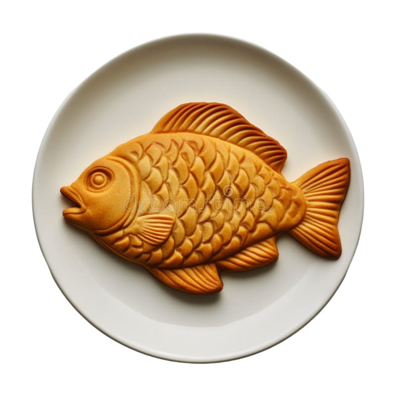 PNG Fish Biscuit in a Plate on Transparent Background - Ai Generated ...