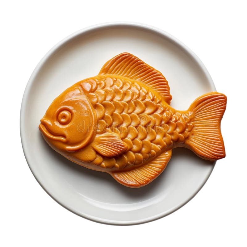 PNG Fish Biscuit in a Plate on Transparent Background - Ai Generated ...