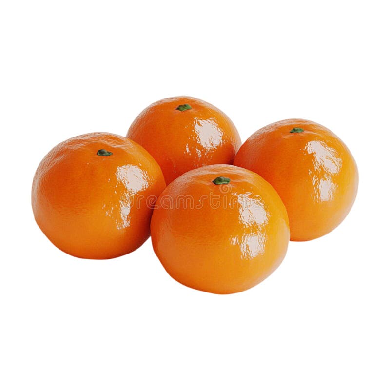 PNG Four Mandarin Oranges on Transparent Background Stock Illustration ...