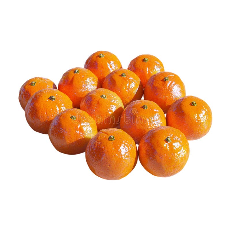 PNG Four Mandarin Oranges on Transparent Background Stock Illustration ...