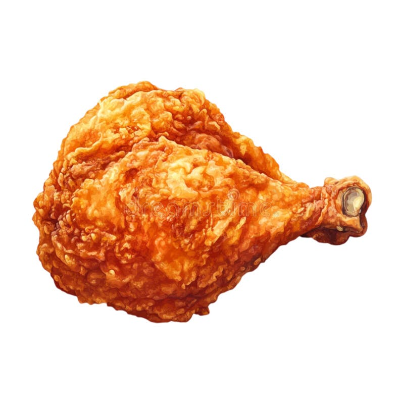 PNG Fried Chicken Leg Piece on Transparent Background - Ai Generated ...