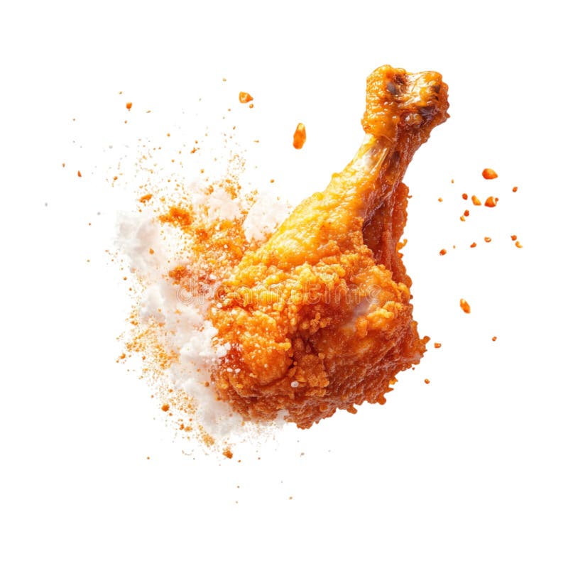 PNG Fried Chicken Leg Piece on Transparent Background - Ai Generated ...