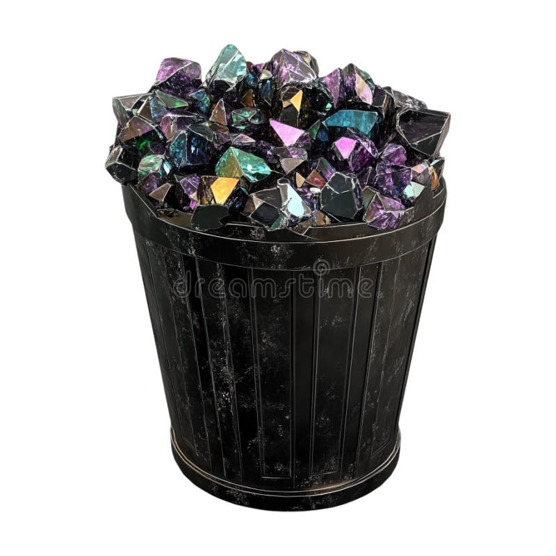 PNG Garbage Container Full on Transparent Background - Ai Generated ...