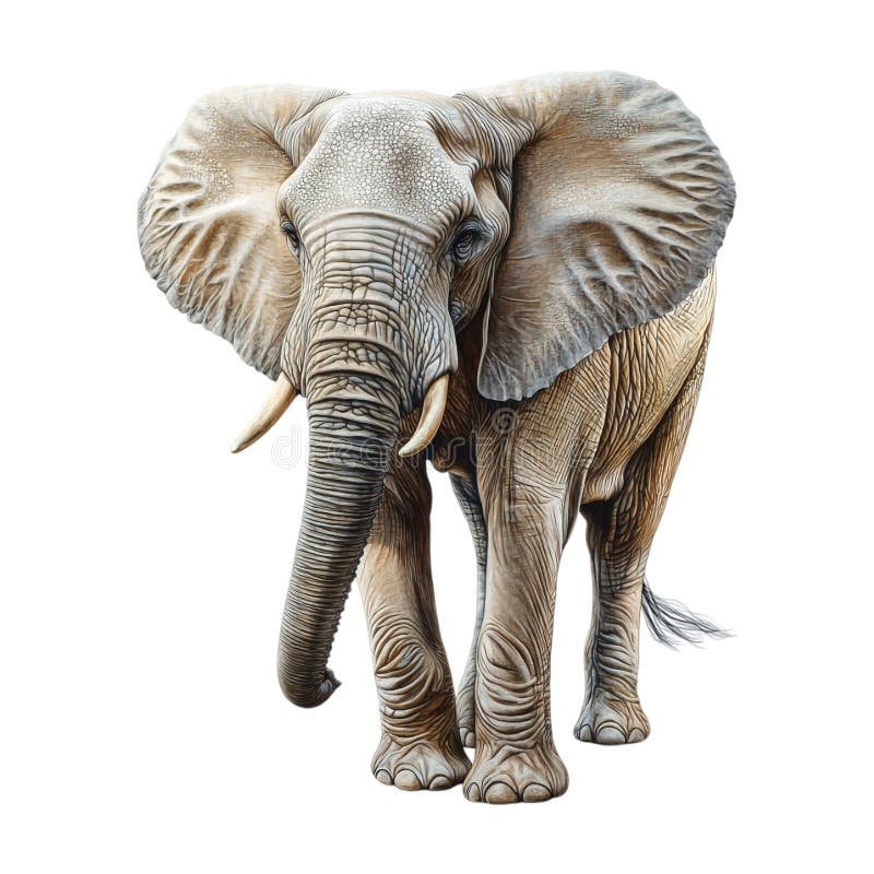 PNG Giant Elephant Standing on Transparent Background - Ai Generated ...