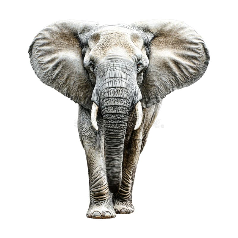 PNG Giant Elephant Standing on Transparent Background - Ai Generated ...