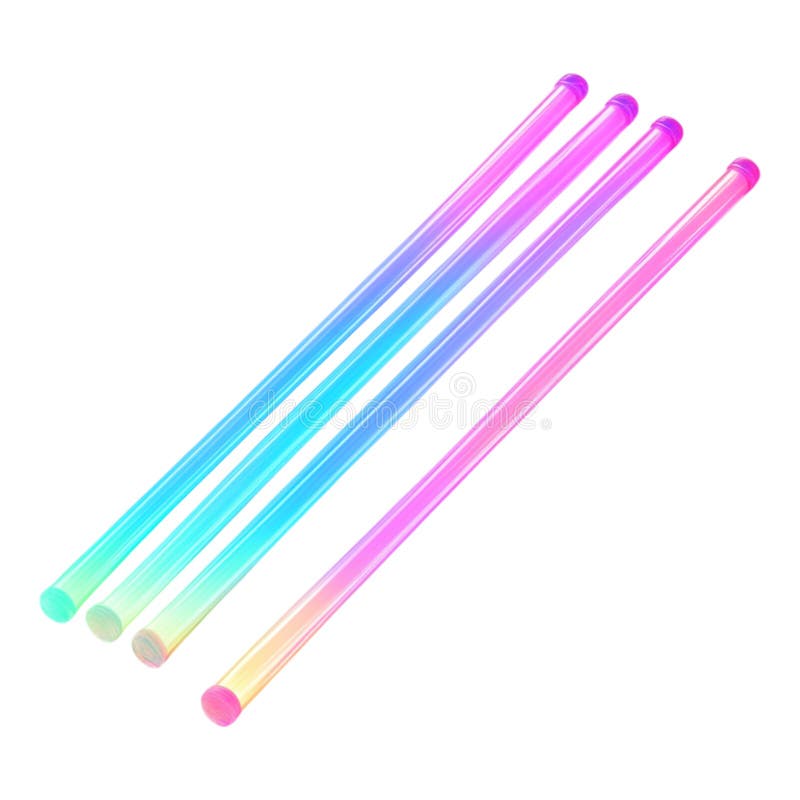 PNG Glowing Sticks Against Transparent Back Ground Stock Illustration ...