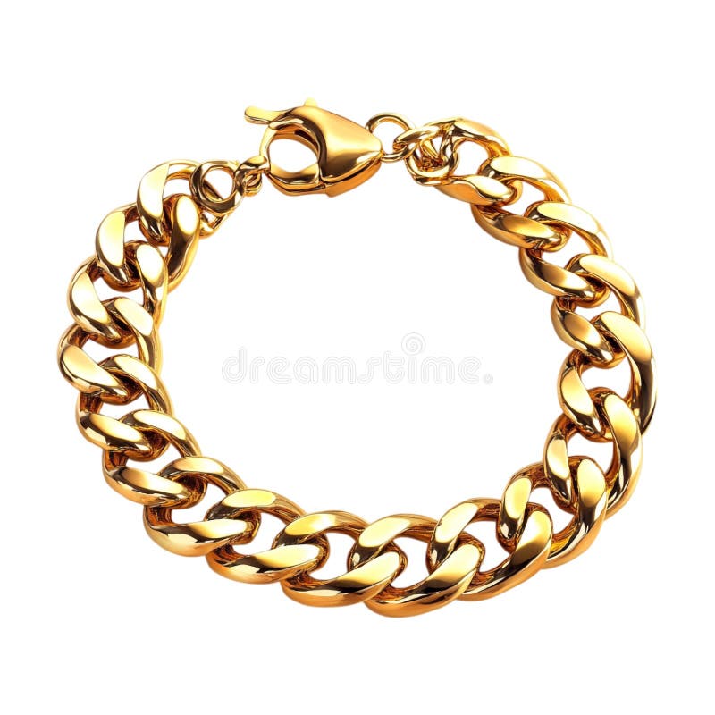 PNG Gold Link Chain Bracelets on Transparent Background - Ai Generated ...